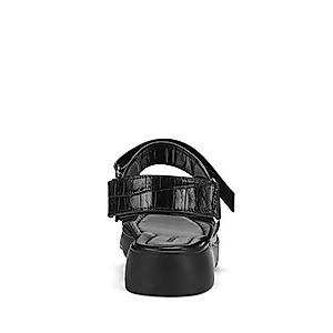 Aerosoles Women's Wave Sport Sandal, Black Croco, 8