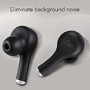 Dartwood Active Noise-Canceling Wireless Dartpods+ True Wireless Bluetooth Headphones (Black)