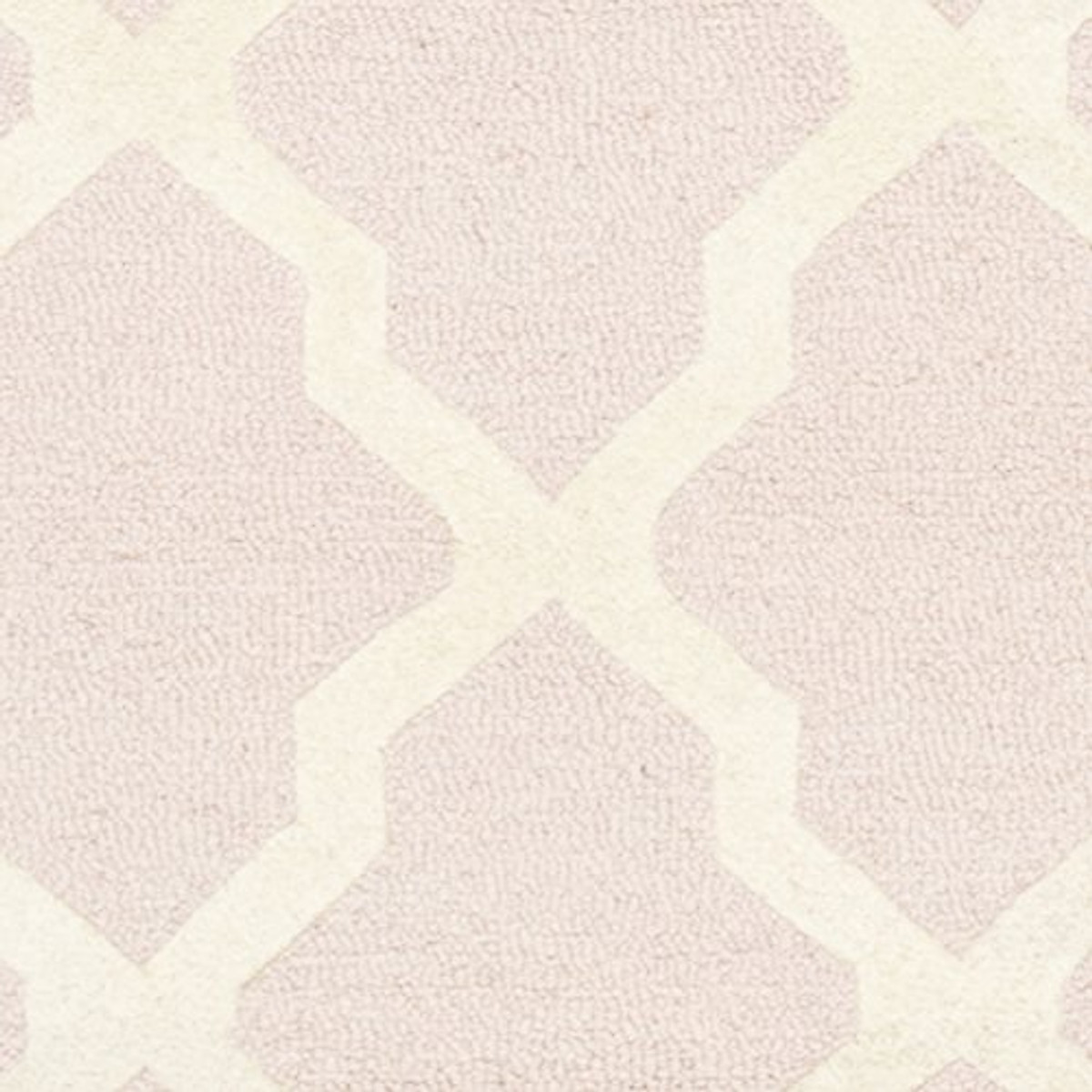 SAFAVIEH Cambridge Collection 2' x 3' Light Pink / Ivory CAM121M Handmade Trellis Premium Wool Accent Rug