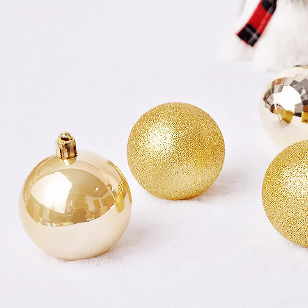 QAZIUY 36 PCS Christmas Balls Ornaments Set Shatterproof Christmas Tree Decorations Xmas Christmas Tree Shatterproof Christmas Tree Hanging Ball for Christmas, Holiday, Wreath & Party Decorations