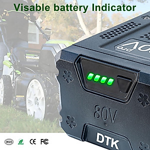 DTK Battery Replacement for Kobalt 80V Battery Max Cordless Power Tool KB3080-06 KB680-06 KB280-06 Lithium Battery 3.0Ah