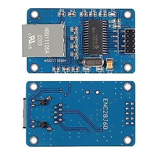 ACEIRMC 5pcs ENC28J60 ENC28J60-I/SO HR911105A Ethernet LAN Network Module SPI Interface 3.3V for Arduino AVR PIC LPC STM32