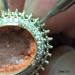 𝐋𝐮𝐨 𝐤𝐞 30 Pcs Ball Shape Diamond Burr Set, 3/32 Inch Shank Diamond Mounted Grinding Bits for Rotary Tools(Size:1mm,2mm,3mm)