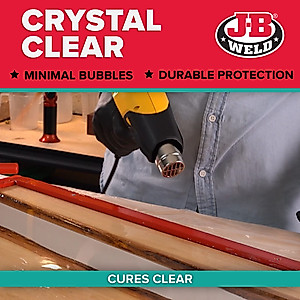 J-B Weld UV Tabletop Epoxy Resin, 1 Gallon Kit, Cures Clear, Fast Cure Time, Minimal Bubbling, Scratch & Water Resistant