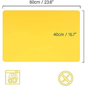 Extra Large Kitchen Silicone Pad - 2023 New Non Slip Non Stick Silicone Pastry Mats for Rolling Out Dough (Pink)