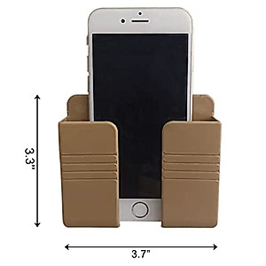 Medsuo Self-Adhesive Phone Holder Wall Mounted Cellphone Stand Charging Holder for Smartphones Cellphone Bracket Suitable for Home and Office (Gold)