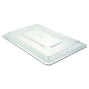 Rubbermaid Commercial Products Food Storage Box Lid for 2, 3.5, and 5 Gallon Sizes, Clear (FG331000CLR)