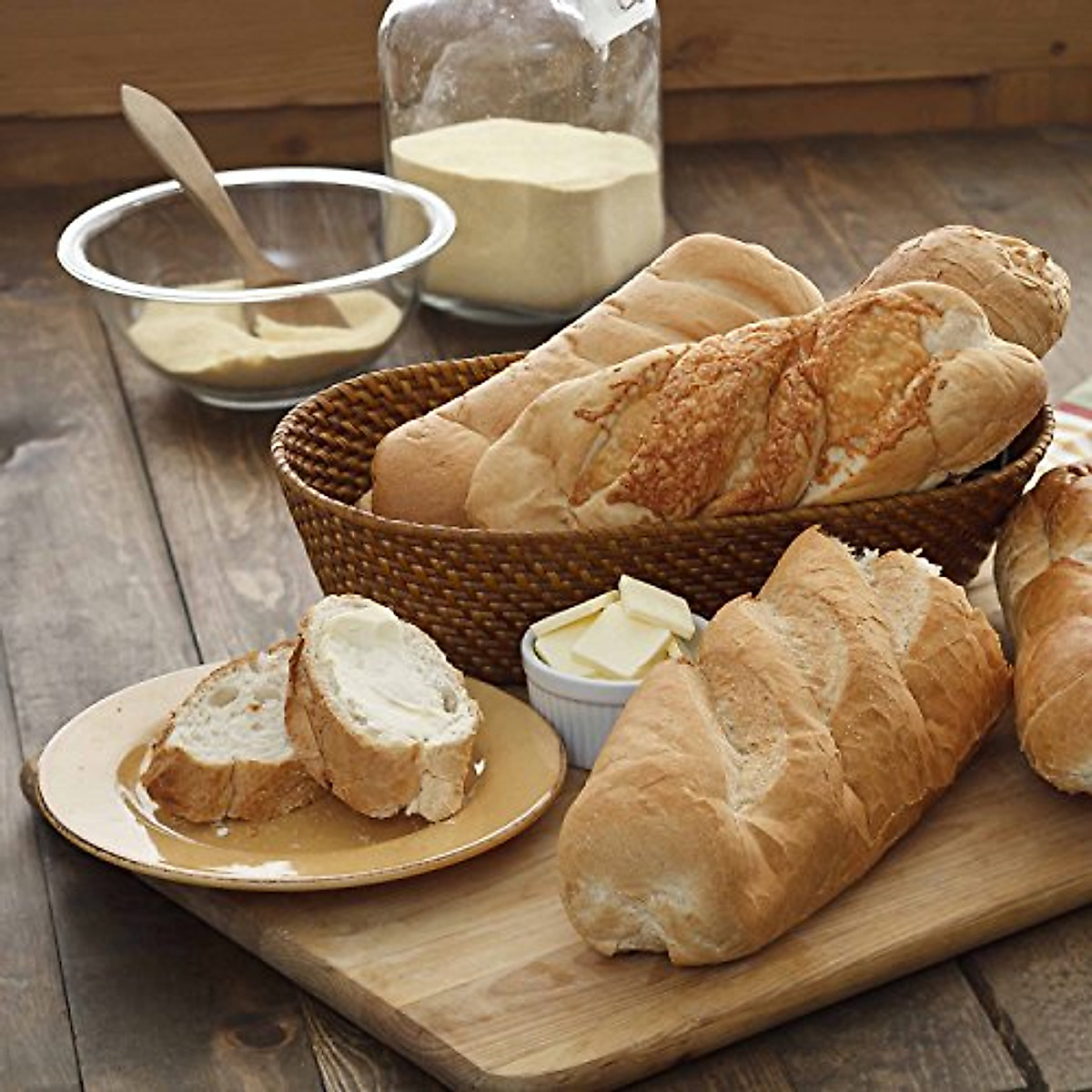 Augason Farms Honey White Bread Scone & Roll Mix Emergency Food Storage #10 Can