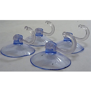 4Pcs Clear Wall Hooks Hanger Kitchen Bathroom Suction Cup Reusable Plastic Suckers Lovely and Attractive