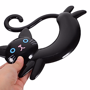 CATIEBYE Modern Towel Hanger for Kitchen Bathroom Towel Holder Wall-Mounted Bath Towel Rack Cat Towel Holder for Women Children