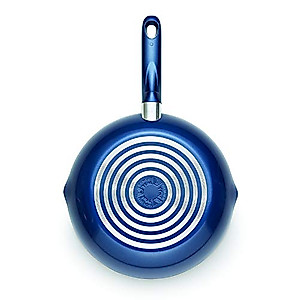 T-fal - B0370764 T-fal B03707 Excite ProGlide Nonstick Thermo-Spot Heat Indicator Dishwasher Oven Safe Fry Pan Cookware, 12-Inch, Blue
