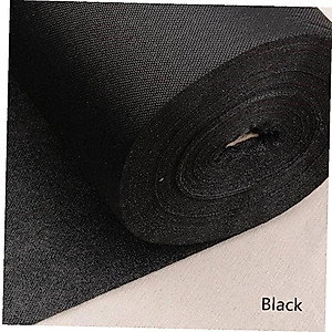TOSSPER 1pc Non-Woven Interlining Fusible Iron Advanced Interface Fabric Single-Sided Adhesive Black 100cm