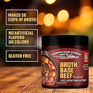 Orrington Farms Beef Flavored Broth Base & Seasoning, 12 Ounce