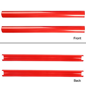 Grille Insert Stripes Replace for 2010-2016 BMW 5 Series F10 F18, 520i 523i 525i 528i 530i 535i 550i Accessories (Red, 5 series)