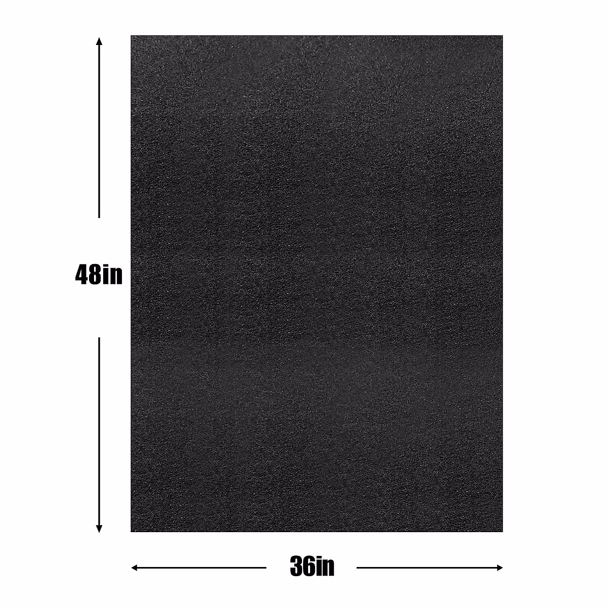 ITSOFT Under The Sink Mat, Kitchen Tray Drip, Cabinet Liner, Waterproof Layer, Reusable, Washable 36 x 48 Inches Black