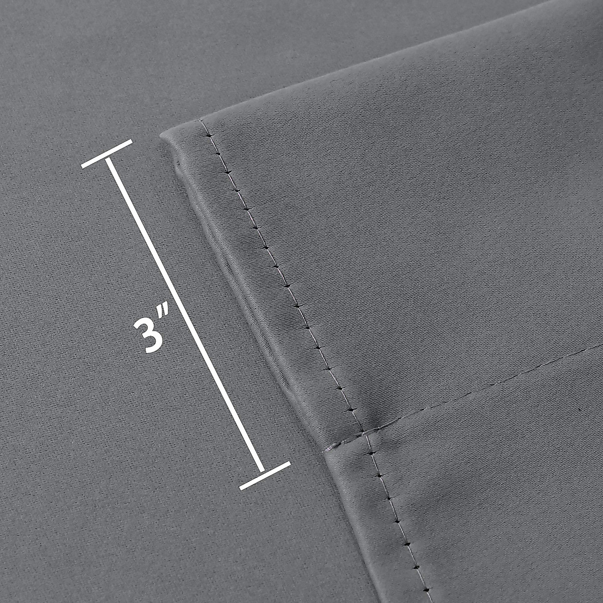 DECOVSUN Tie Up Blackout Valance for Window 18 Inches Long Thermal Insulated Adjustable Valance for Kitchen Windows Rod Pocket Top Tie-up Shade Window Curtain for Kids Room 1Panel Grey