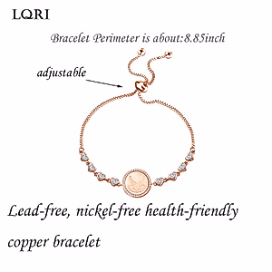LQRI Air Force Gift Air Force Medal Pendant Bracelet Military Jewelry Force Mom Gift Proud Air Force Sister Wife
