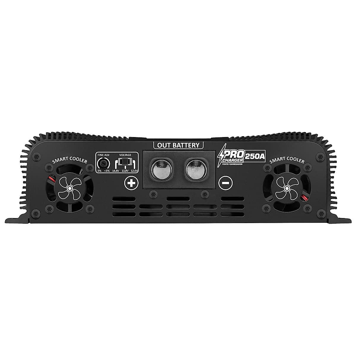 Taramps Pro Charger 250A Battery Charger Car Audio System Power Supply 3600 Watts Max Output Power Rating 220VAC Input Voltage Voltmeter Led Indicator