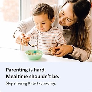 Kizingo Right-Hand Curved Baby Spoons for Toddler Self Feeding, (2 Pack, Blue and Orange)