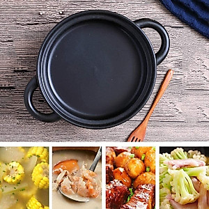 ZJUAN Tagine Pot, Handmade Ceramic Tagine Pot Home Cookware Lead Free Stew Casserole Slow Cooker for Home Kitchen 1.5L 20 cm