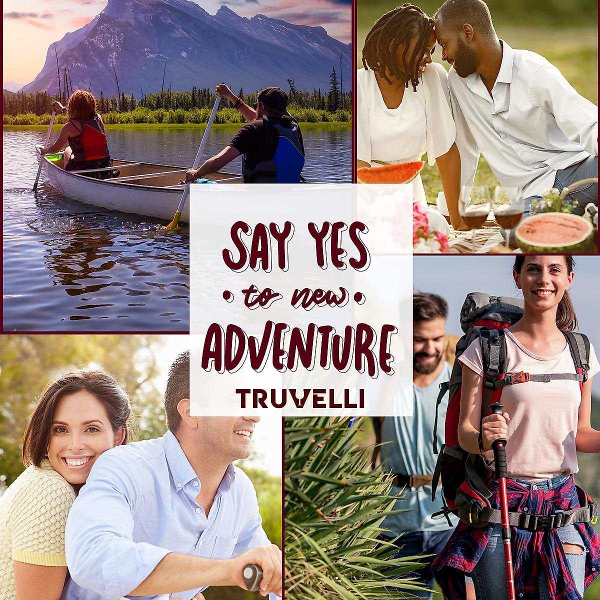 Truvelli Insulated Wine Tote Bag: Portable 2 Bottle Cheese Waterproof Black Canvas Carrier Picnic Kit - Stopper Attachment, Plus Wooden Charcuterie Board