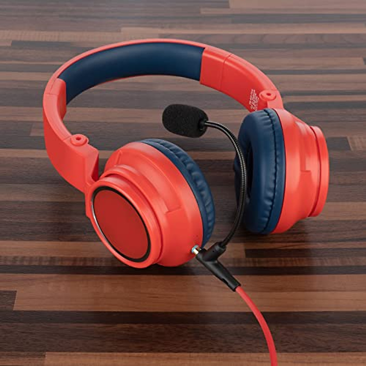 Geekria Boom Mic Headphones Cable for Online Class, Compatible with Riwbox FB-7S,EKids Spiderman, Batman Kids Headsets, 3.5mm Jack Replacement Cord with Boom Microphone for Gaming & Meeting (4 ft)