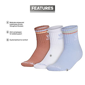 adidas Originals Cosmic Quarter Socks (3-Pair)