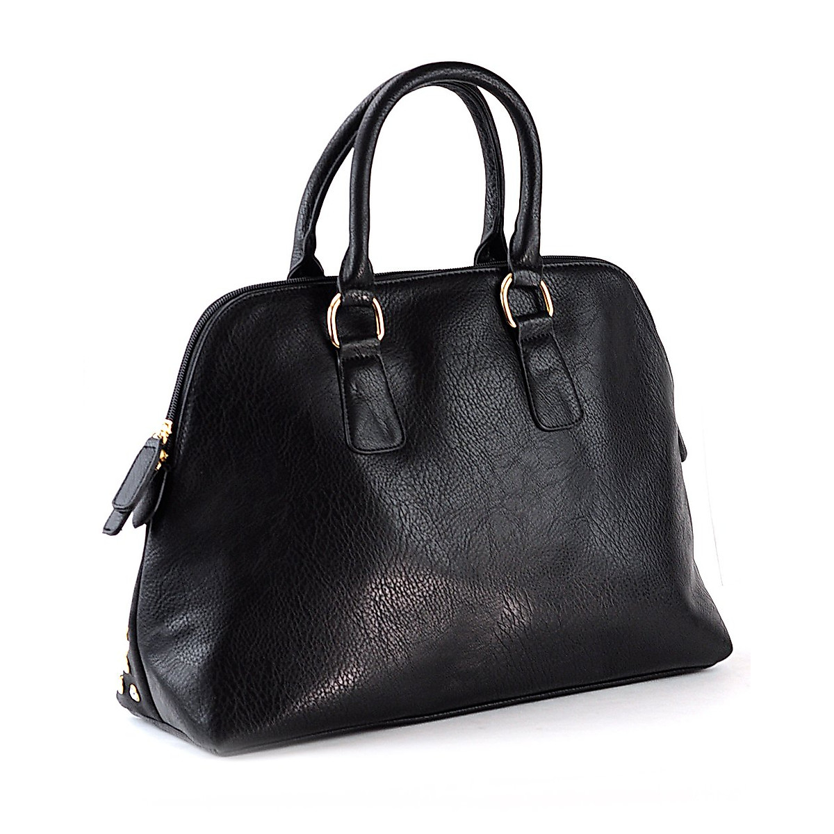 NYFASHION101 Brushed Antique Look Shoulder Bag with Rhinestone, Blue