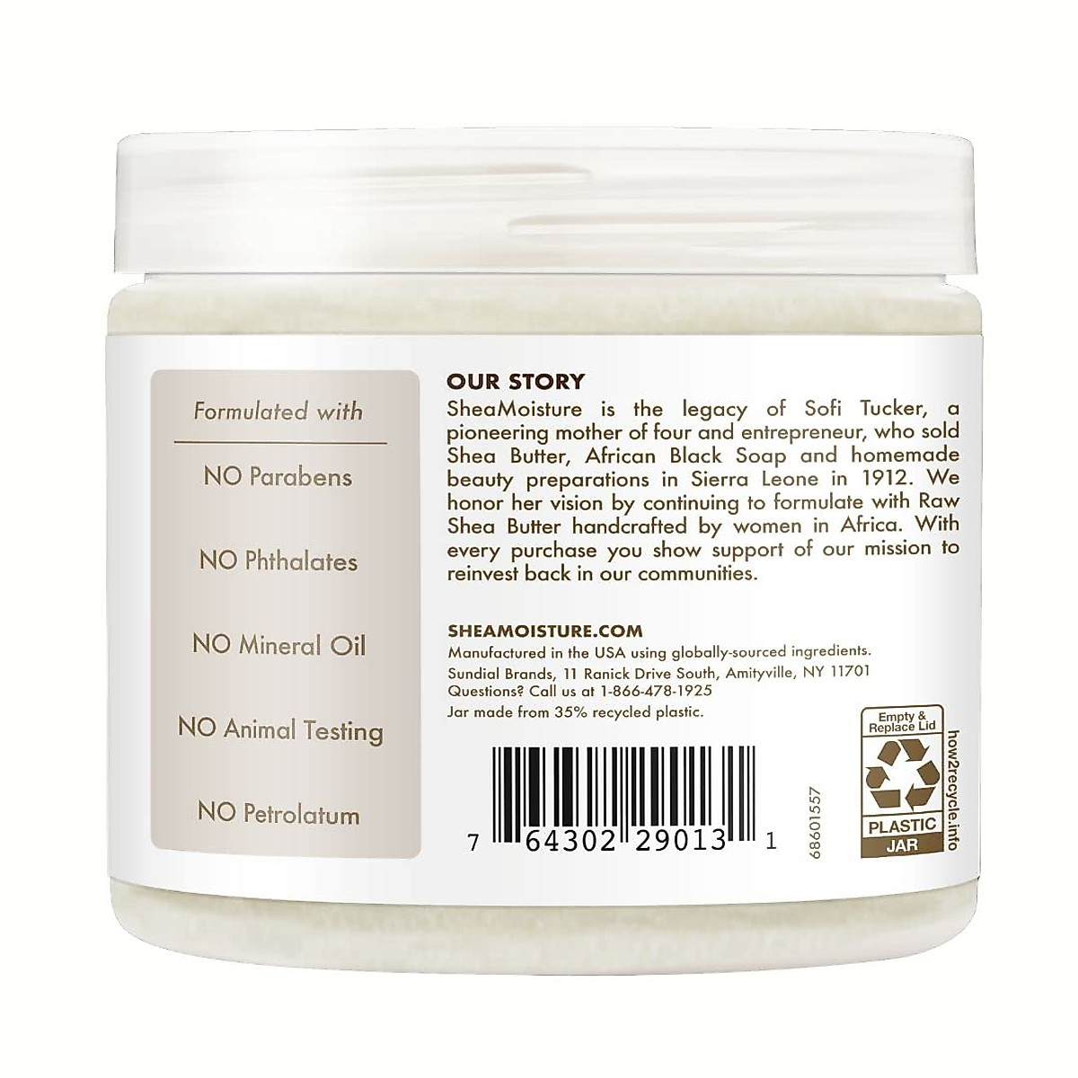 Shea Moisture Coconut Oil, 100% Extra Virgin Coconut Oil Skin Care, Pregnancy Moisturizer for Stretch Marks, Pure Coconut Oil Hair Care, Vitamin E, Coconut Oil Makeup Remover (Pack of 2-14.5 Oz Ea)