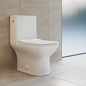 Carre One-Piece Square Toilet Dual-Flush 1.1/1.6 gpf, Touchless