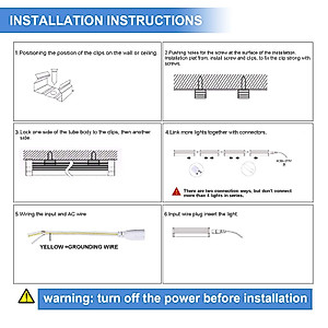 10-Pack 8ft LED Shop Light Fixture - 90W T8 Integrated LED Tube Light - 6500K 12000LM V-Shape Linkable - High Output - Clear Cover - Plug and Play - 270 Degree Lighting for Garage, Shop, Barn