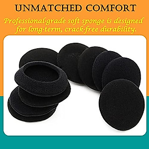 TaiZiChangQin 10 Pairs Foam Ear Pads Ear Cushions Sponge Earpads Replacement Compatible with Sennheiser PC3 Chat / PC8 PC 8 USB Headphone