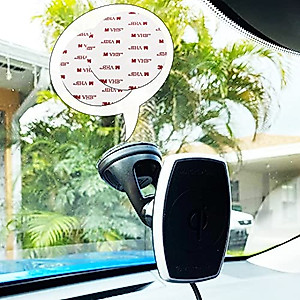 10 Pack 80mm (3.15") Circular Double Sided Sticky Pads, Strong Car Sticky Adhesive Replacement for Car Mount Mounting Holder Disk Windshield GPS Camera Lock Sucker Suction Cup Hook Dashboard Bracket