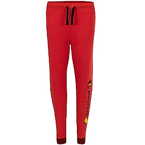 LEGO Ninjago Boys Pants Sets, Ninjago Pullover Hoodie Tee and Pants Sets for Boys (Red, 7)