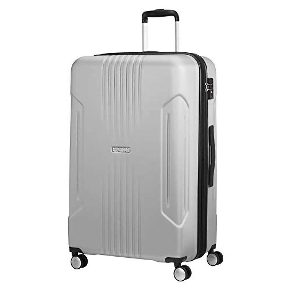 AMERICAN TOURISTER Unisex_Adult Koffer & Trolleys, Silver, L (78 cm-120 L)