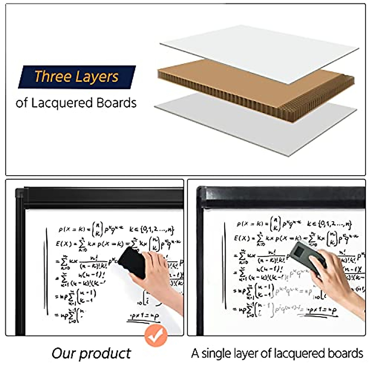 Yaheetech Stand White Board Magnetic 36x24 inches Dry Erase Board Double Sided Adjustable Flipchart Easel Portable Whiteboard with Flipchart Hook for Tabletop Presentation Discusssion Meeting Teaching