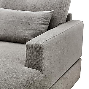 Eafurn U-Shaped Symmetrical Sectional Sofa with Storage Chaise Lounge,128.3" Oversized Corner Couches with Detachable Cushion,6-Seater Sofa&Couches for Living Room Furniture Sets, 4 Lumbar Pillows