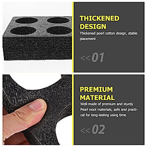 Cabilock 2pcs Drink Cup Bracket Disposable Takeout Cup Carrier Door Dash Cup Holder Bag Drink Takeout Holder Packing Cup Trays Convenient Pearl Cotton Cold Drink Travel Outdoor