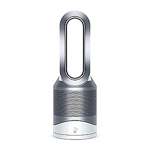 Dyson Pure Hot + Cool, HP01 HEPA Air Purifier, Space Heater & Fan, For Large Rooms, Removes Allergens, Pollutants, Dust, Mold, VOCs, White/Silver (311383-01)