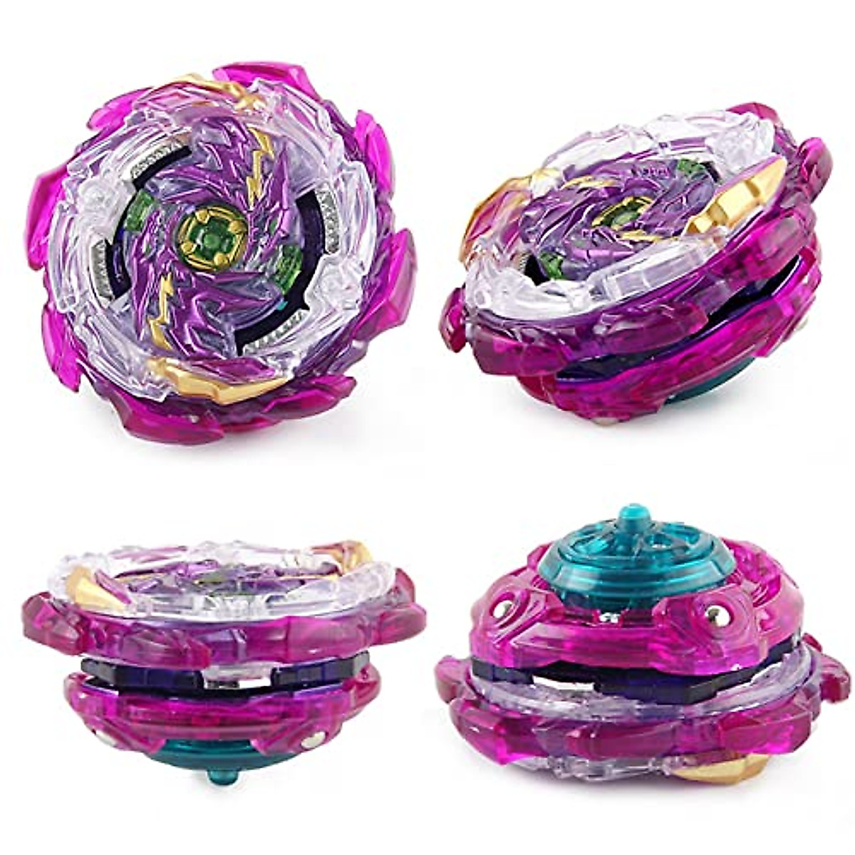 Bays Blade Battling Tops Bey Burst Spinning Starter SuperKing Booster B-177 Jet Wyvern Around Just 1D Jet Wyvern/Wyvron Toys Metal Plastic Fusion Gift with B-184 L/R Two-Way Launcher & Grip (Black)