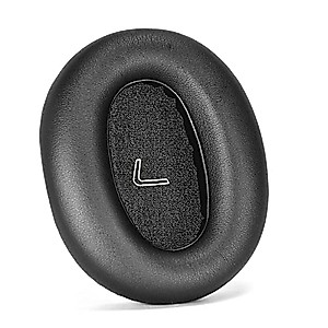 Leather Headphone Earmuffs Compatible with Edifier W860NB Active Headphones Foam Cushion Soft Cover Ear Pads Pair of in Ear Headphones Speaker Accessories Audio Cables (Black, One Size)