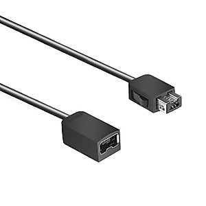 Liphontcta SNES Classic Controller Extension Cable 10ft / 3M, Longer Extension Power Cord for Nintendo SNES Classic Edition Controller-2017 and Mini NES Classic Edition-2016 Black (2 Pack)