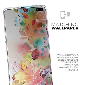 DesignSkinz Neon Colored Watercolor Branch Protective Vinyl Decal Wrap Skin Cover Compatible with The Samsung Galaxy S20 (Screen Trim & Back Glass Skin)