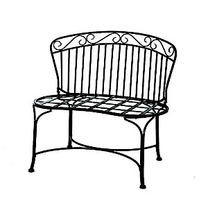 Deer Park BE207-BLK Imperial Bench (Black), 32" L x 19" D x 33" H