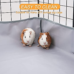 Guinea Pig Cage Tarp Bottom, DZWLKJ Guinea Pig Cage Liner, Guinea Pig Bedding Waterproof and Washable Base Also for Rabbits, Bunny, Chinchillas, Hedgehog, Ferrets and Other Small Animals 27''X42''.
