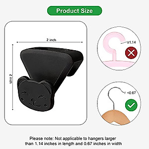 Multi-Function Clothes Hanger Connecting Hook Hanging Clothes New Connector Hook Super Space Saving Advanced Clothes Hanger Hook Triple Wardrobe Space, Easy to use, Black (12PCS)