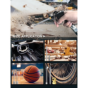 SARDVISA 22-Packs Air Compressor Accessories Kit, 25FT Upgrade Repairable Air Hose with 1/4'' NPT Air Tool Kit, Air Blow Gun/Air Chuck/Tire Gauge, Pneumatic Tool Set