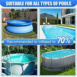 Pool Air Pillows for Above Ground Pools & Patio Furniture Cover Airbag - 4ft Dia. Winter Closing Winterizing Kit with Ropes, Thicken PVC Ice Equalizer Support Swimming Pool Covers