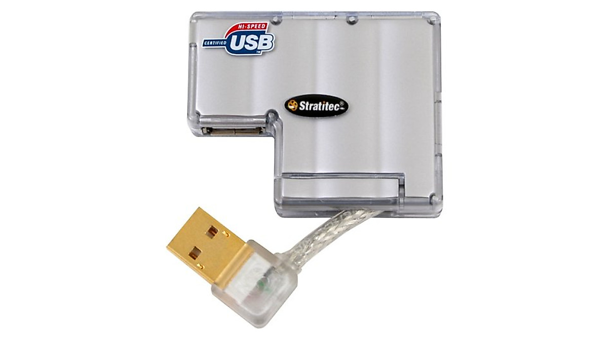 4-Port Mini USB Hub - Fast Data Transfer & Plug-N-Play