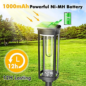 COXSENI Solar Pathway Lights Outdoor 6 Pack, Bright Solar Path Light Outside Waterproof, Solar Garden Decorative Solar Powered Landscape Lights for Walkway Driveway Lawn Patio Sidewalk Yard Decor